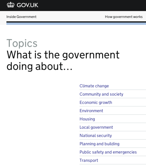 topics – Government Digital Service