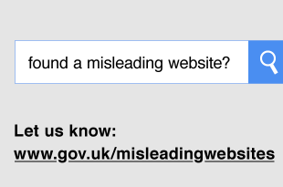 report a misleading website – Government Digital Service