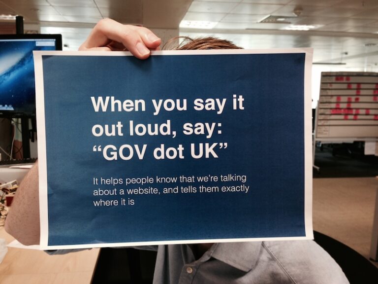 Say the dot – Government Digital Service