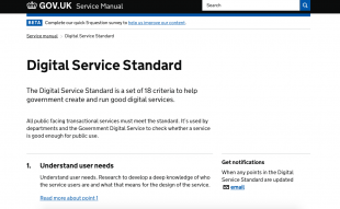 What’s happening with the service standard? – Government Digital Service